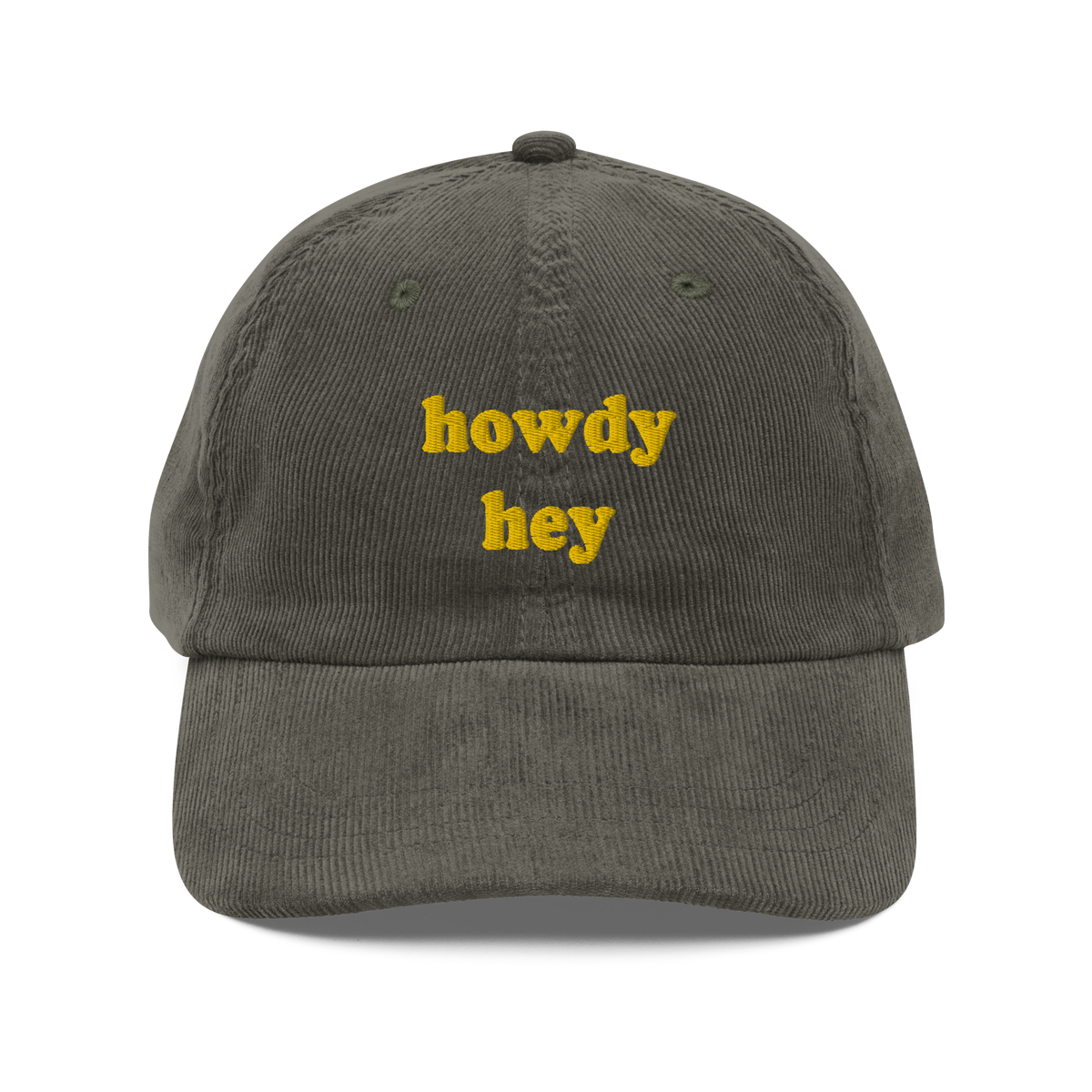 "Howdy Hey" Vintage Corduroy Cap – Hipyo Tech's Merch Store